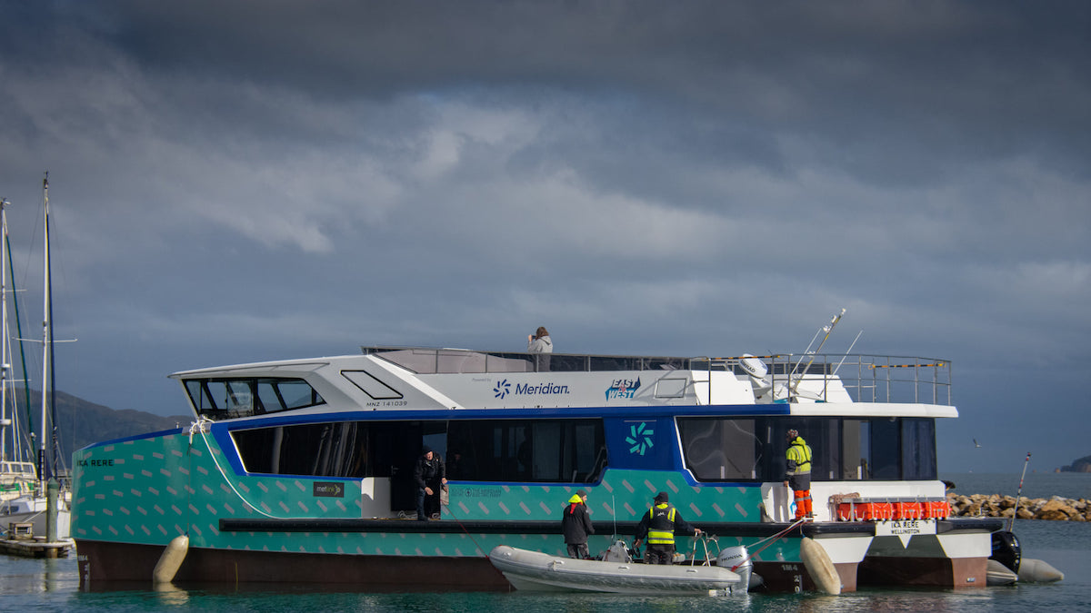 Southern Hemisphere's first all-electric passenger ferry begins sea ...