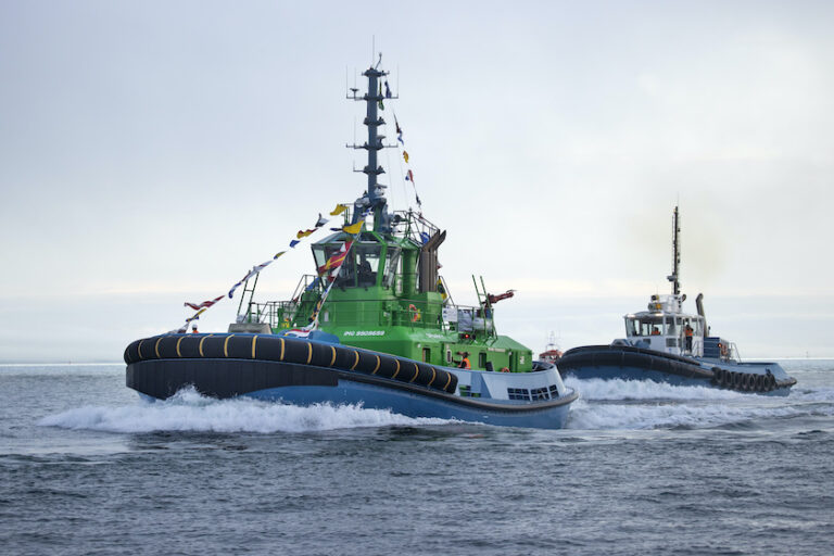 World-first, all-electric tugboat prepares for work in Auckland ...